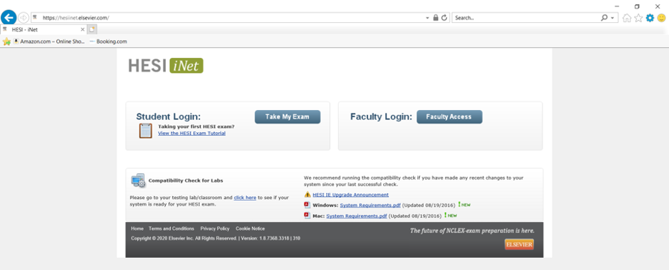HESI Configuration Instructions ‣ Laurel Ridge Community College
