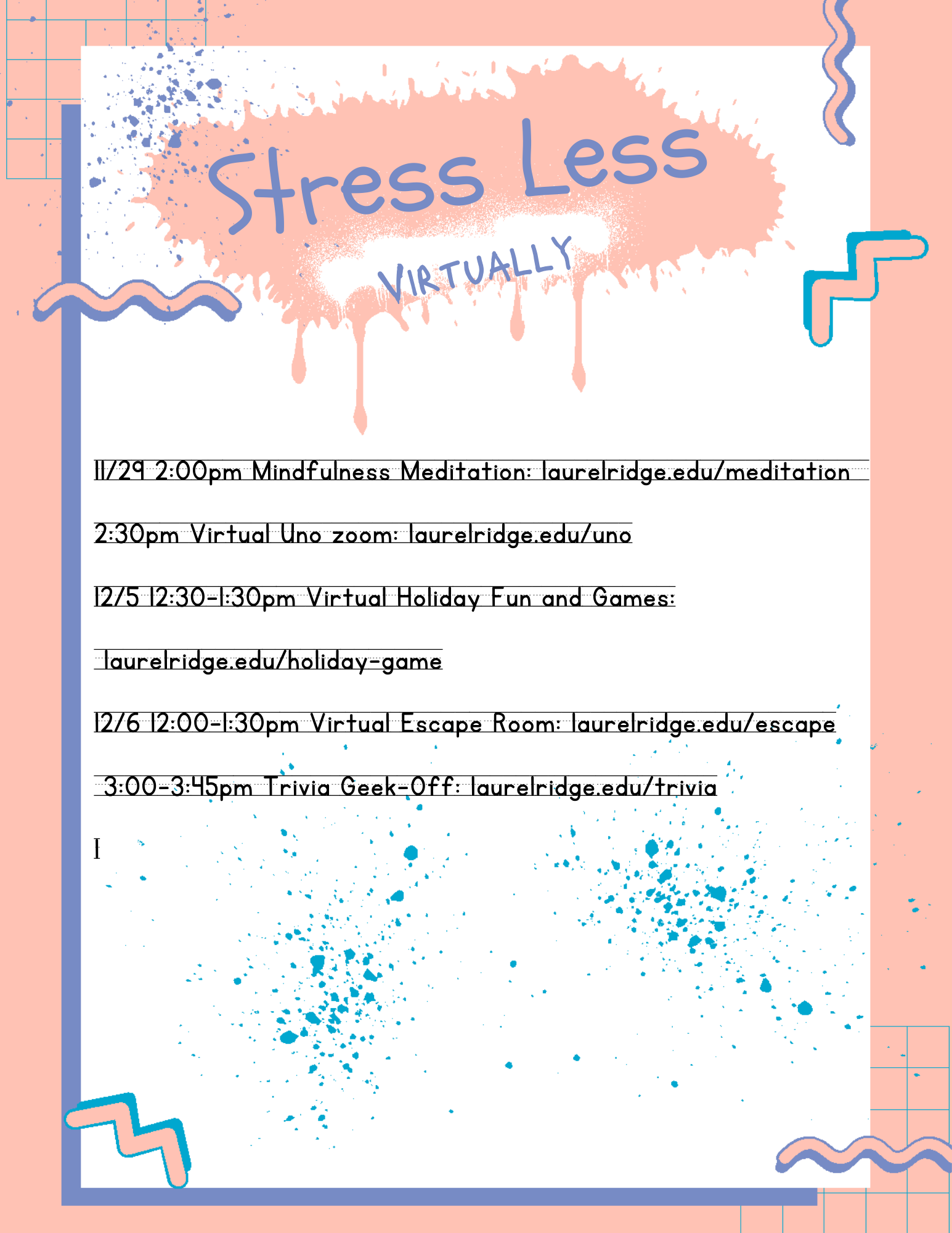 Stress Less ‣ Laurel Ridge Community College